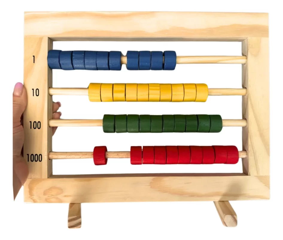 Ábaco Fechado Madeira Contador Escolar Matemática Toy Trade – Barraka