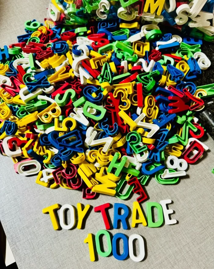 Alfanumérica 1000 Peças Letras E Números Educativo Toy Trade – Barraka